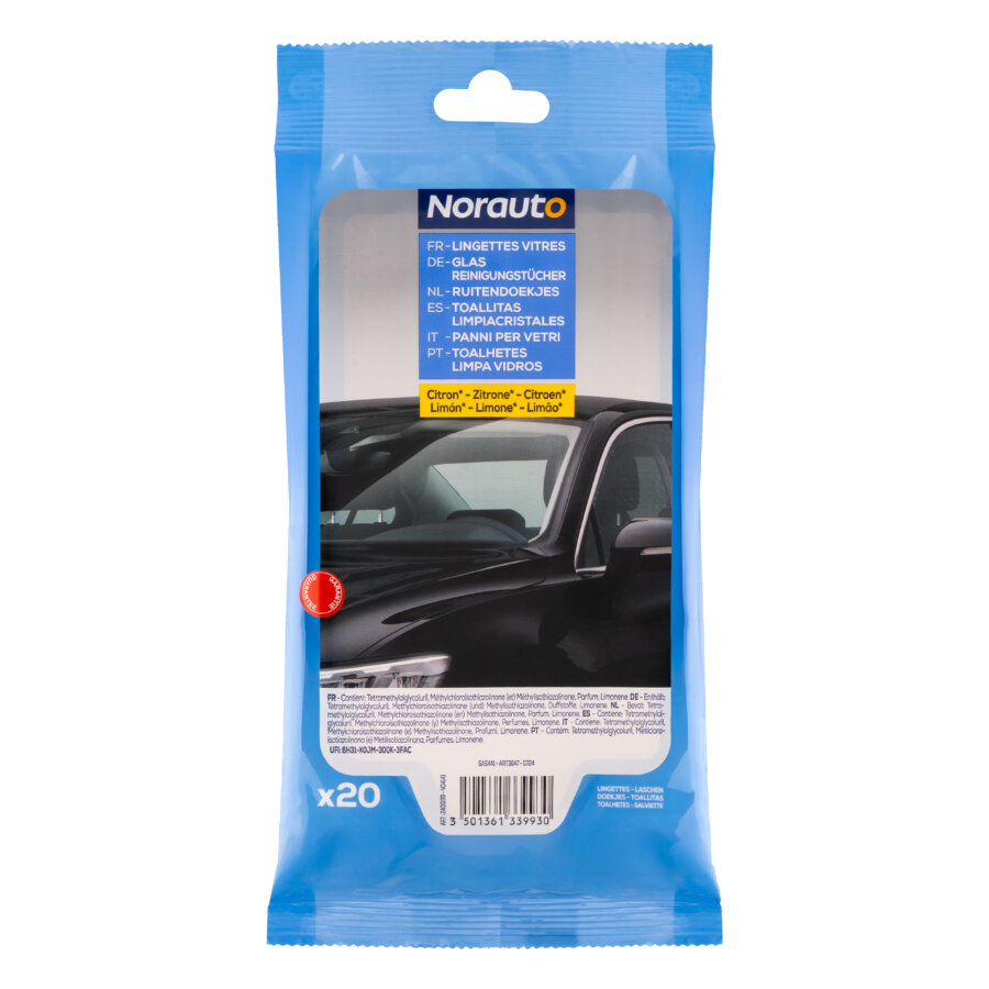 20 salviette per la pulizia dei vetri NORAUTO - Norauto