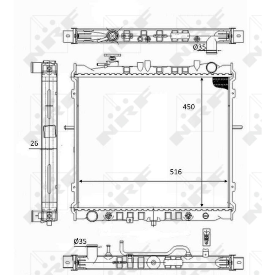Radiatore NRF 59049 - Norauto