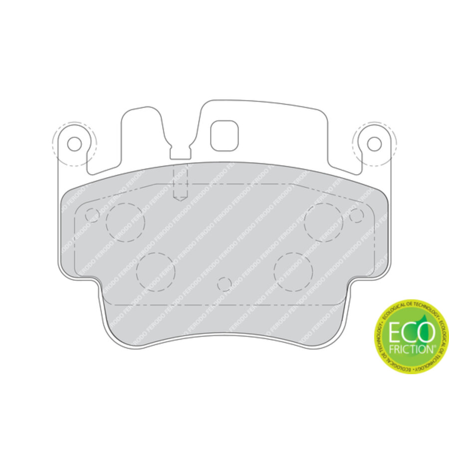 Kit di 4 pastiglie freno FERODO FDB1742 : Norauto.it