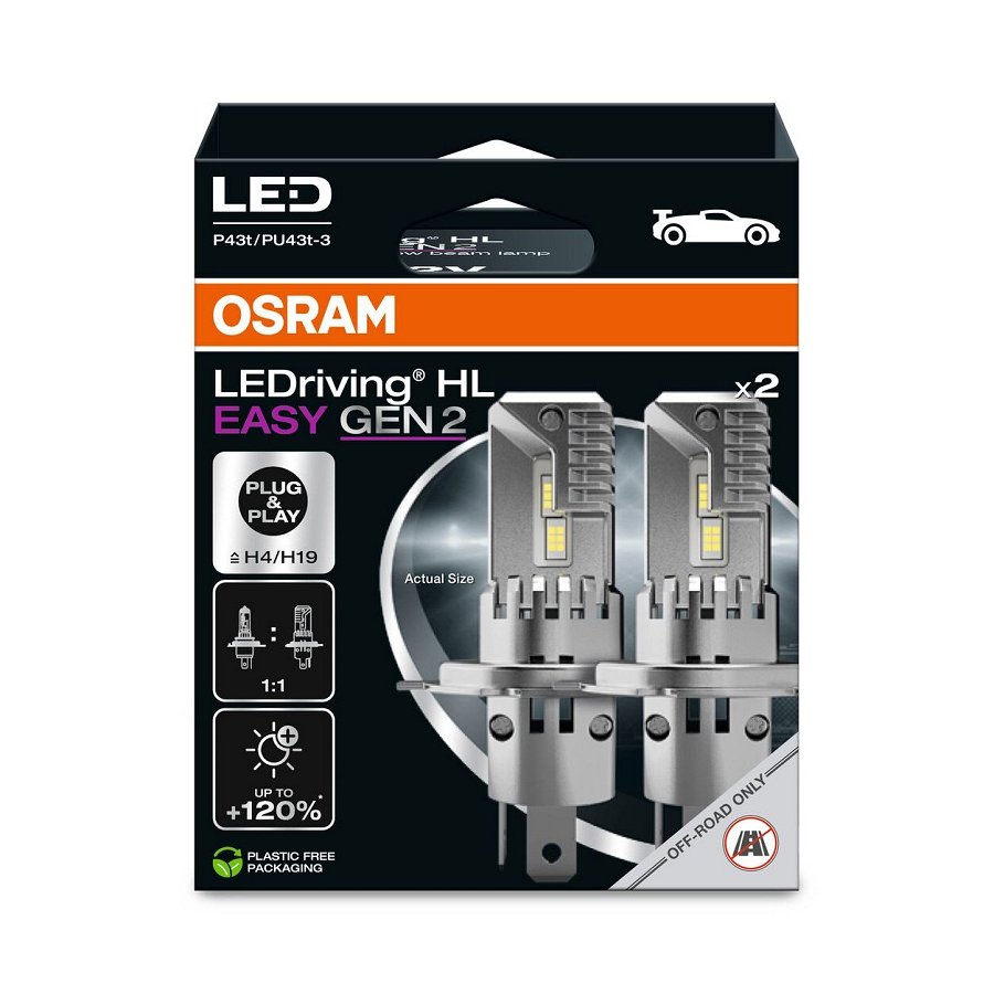 2 LAMP. OSRAM LEDRIVING H4 H19 - Norauto
